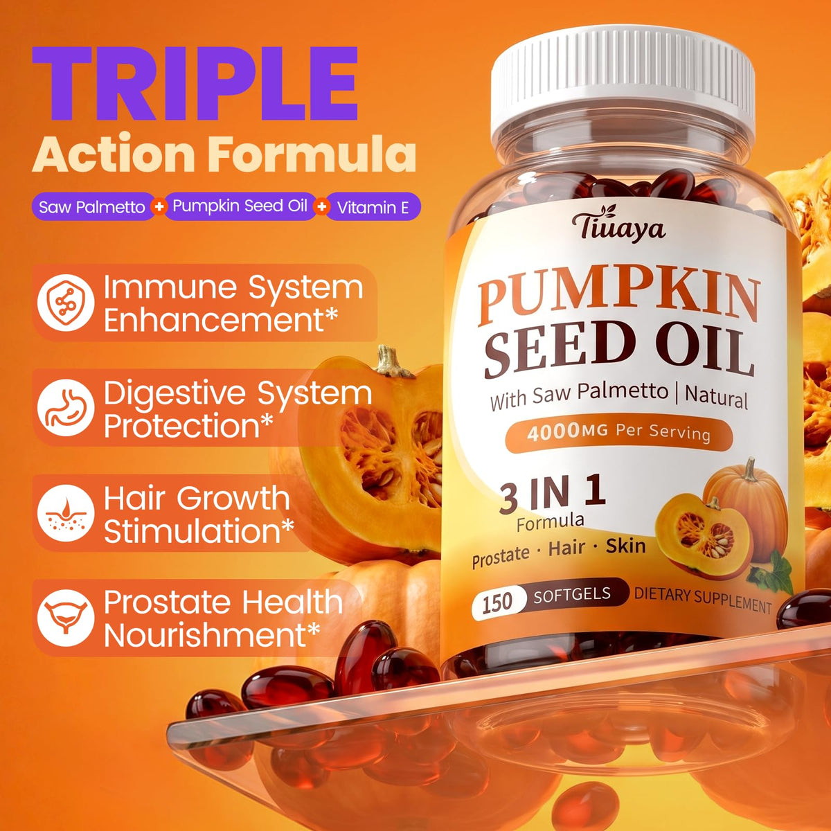 4000 mg pumpkin seed oil dosage