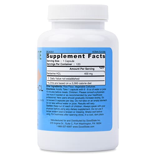 400mg Berberine for optimal health
