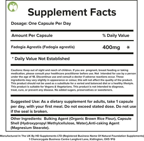 400mg Fadogia Agrestis health boost