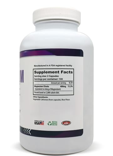 400mg magnesium citrate for wellness