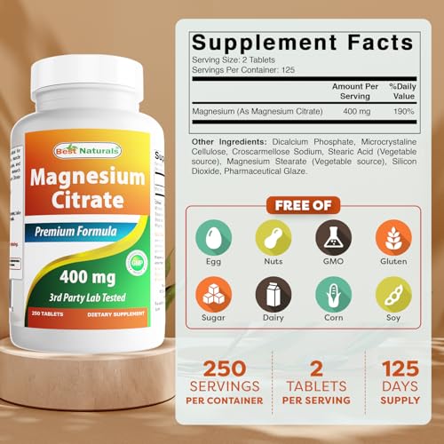 400mg magnesium for muscle health