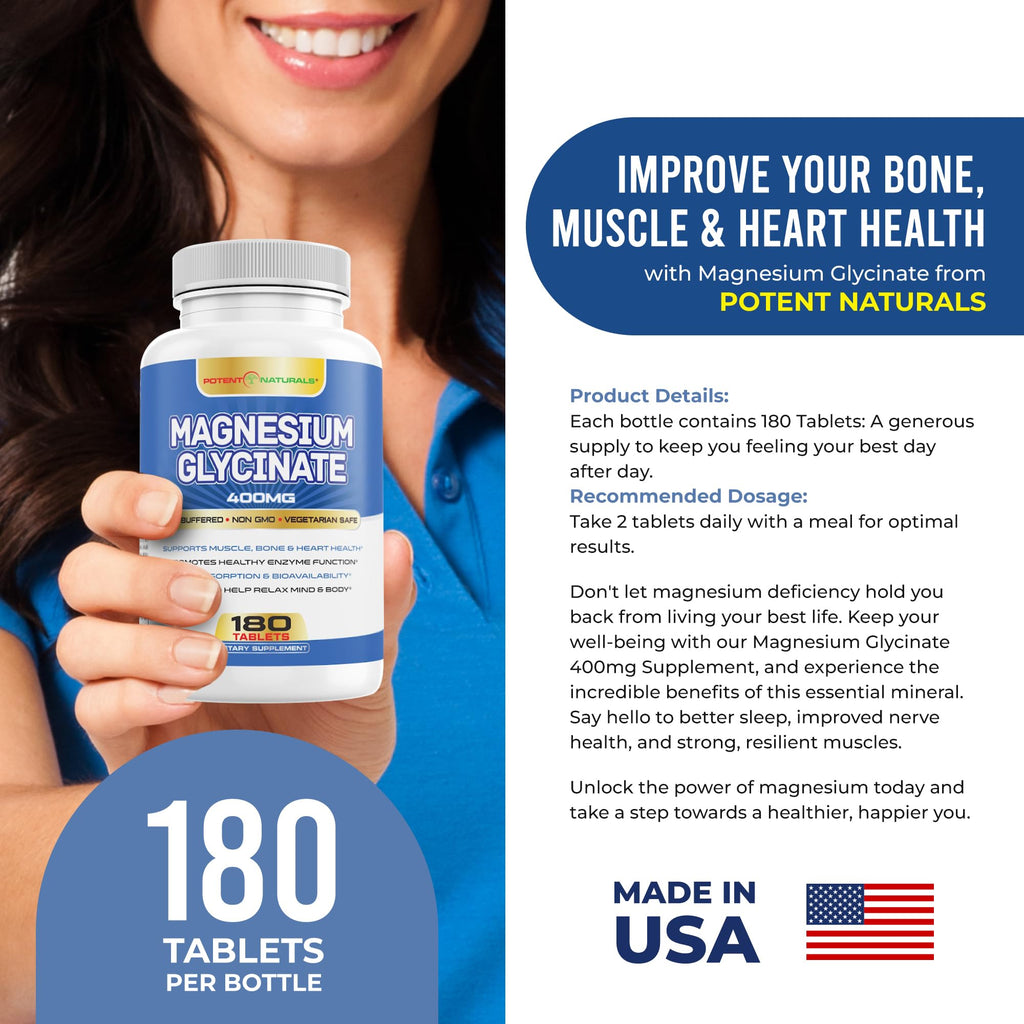 400mg magnesium glycinate for relaxation