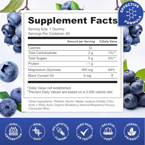 400mg magnesium glycinate for total relief