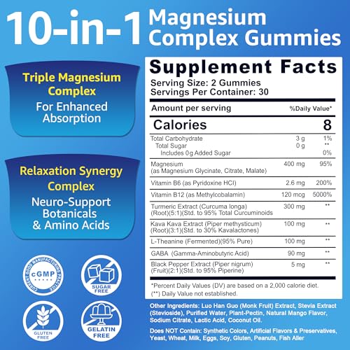 400mg magnesium gummies for wellness