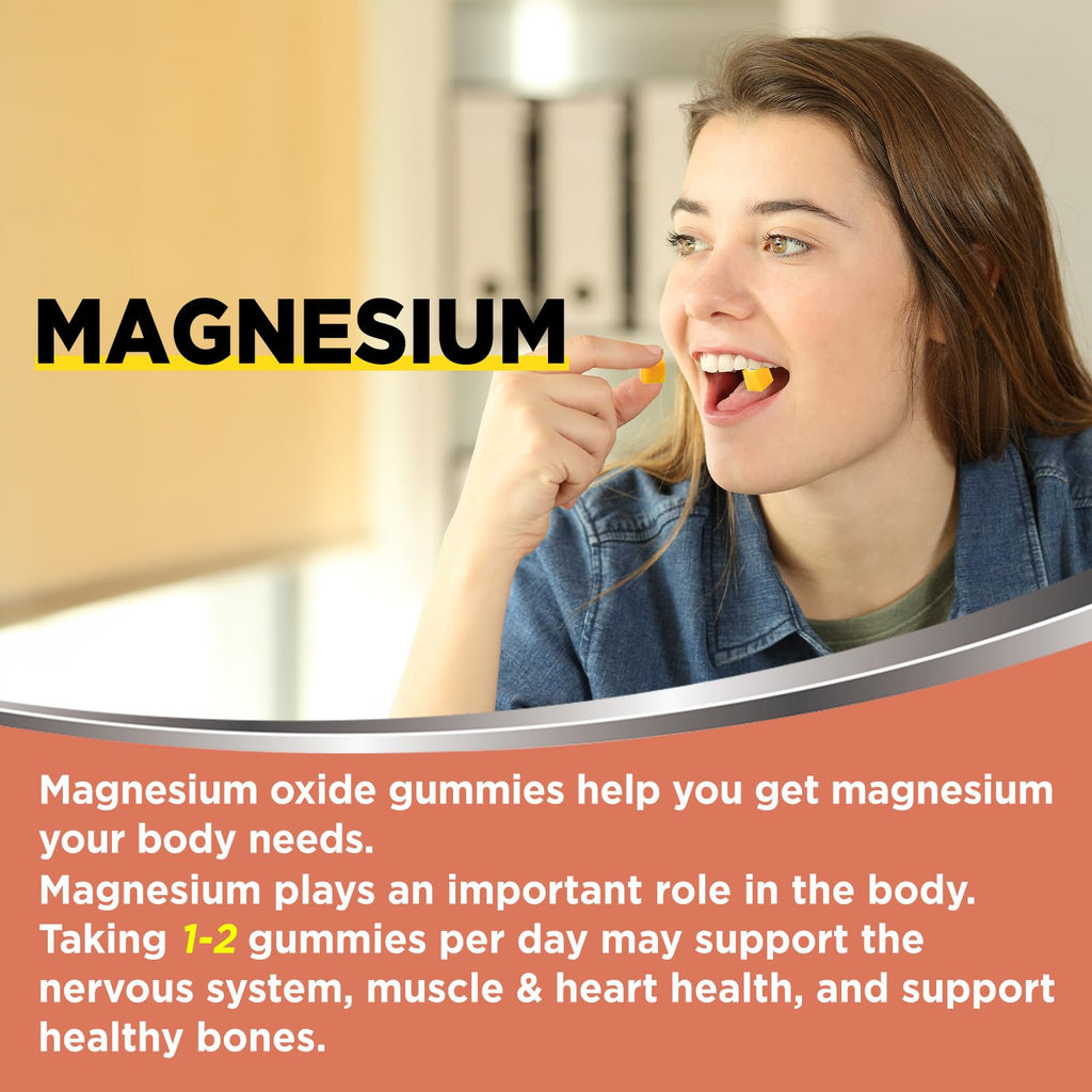 400mg magnesium oxide per gummy