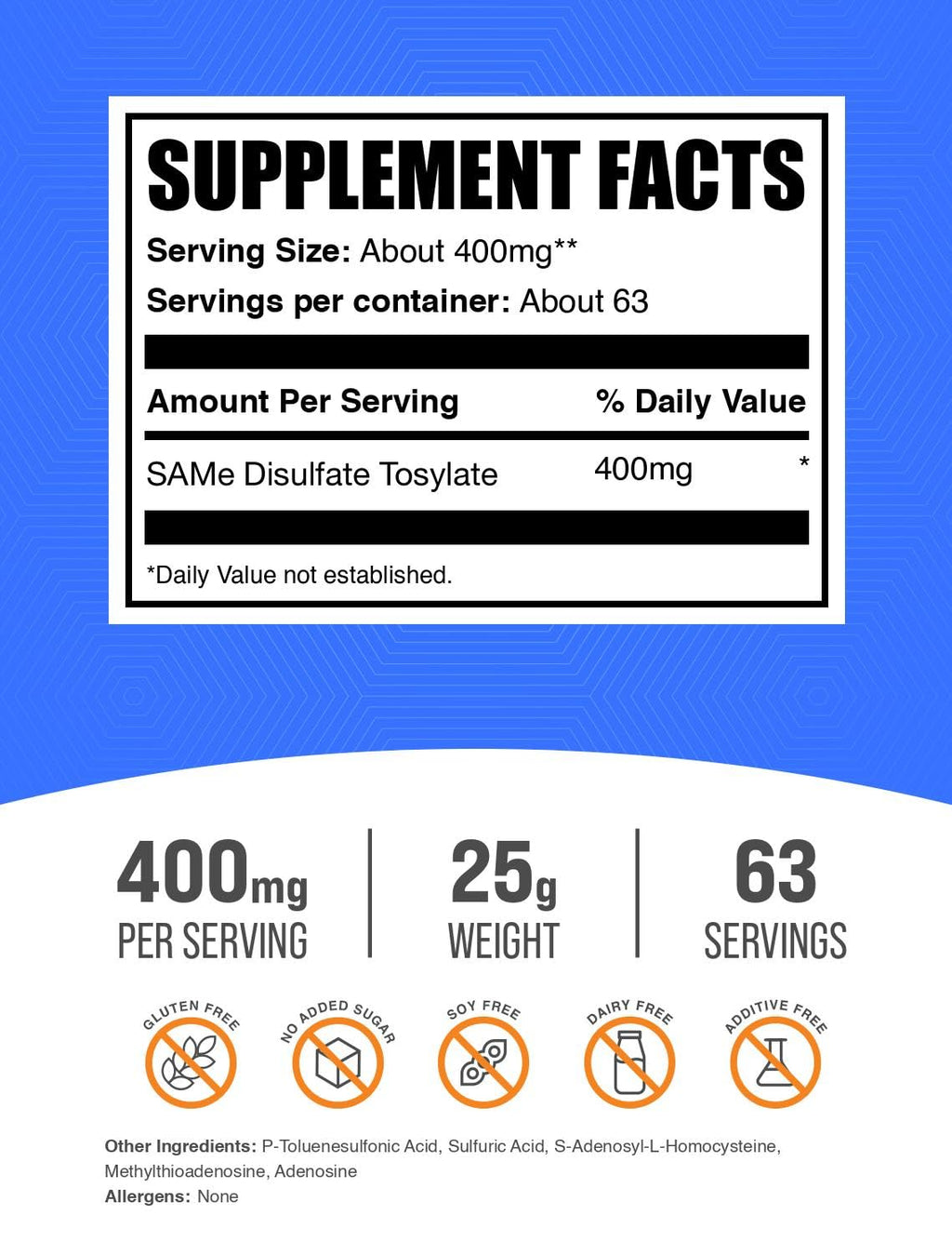 400mg SAM-e for joint support