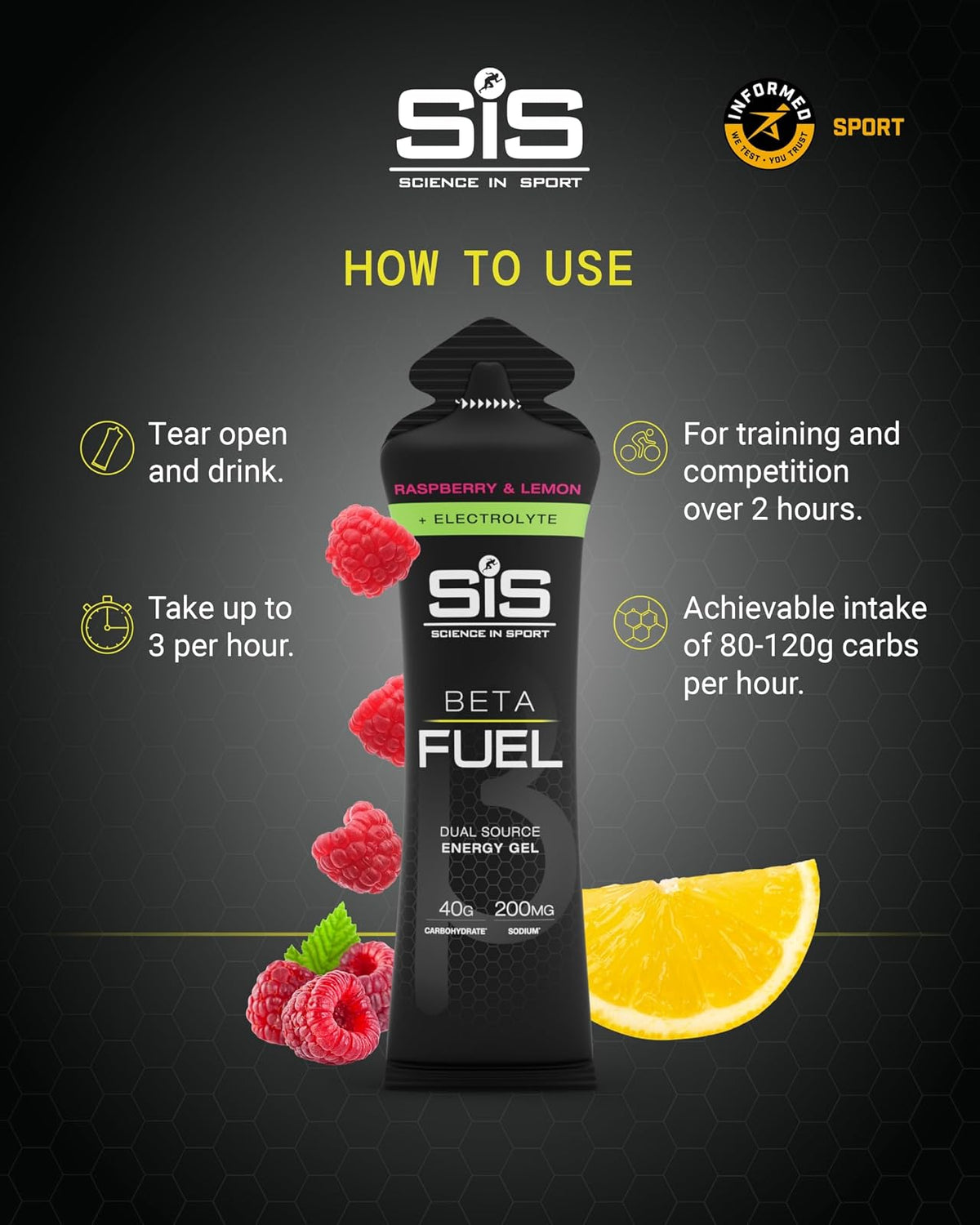 40g carbs electrolyte gel