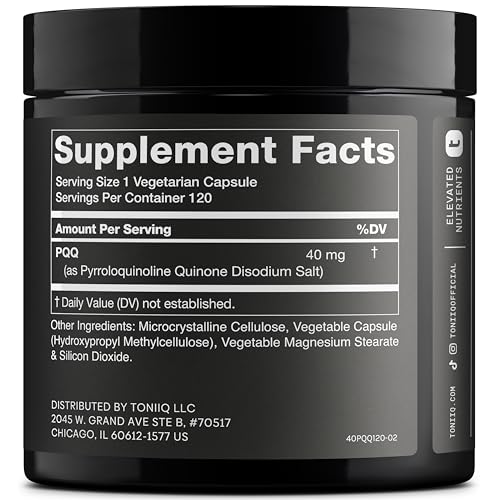 40mg PQQ for energy boost