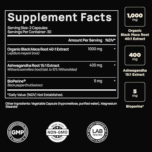40x strength black maca benefits