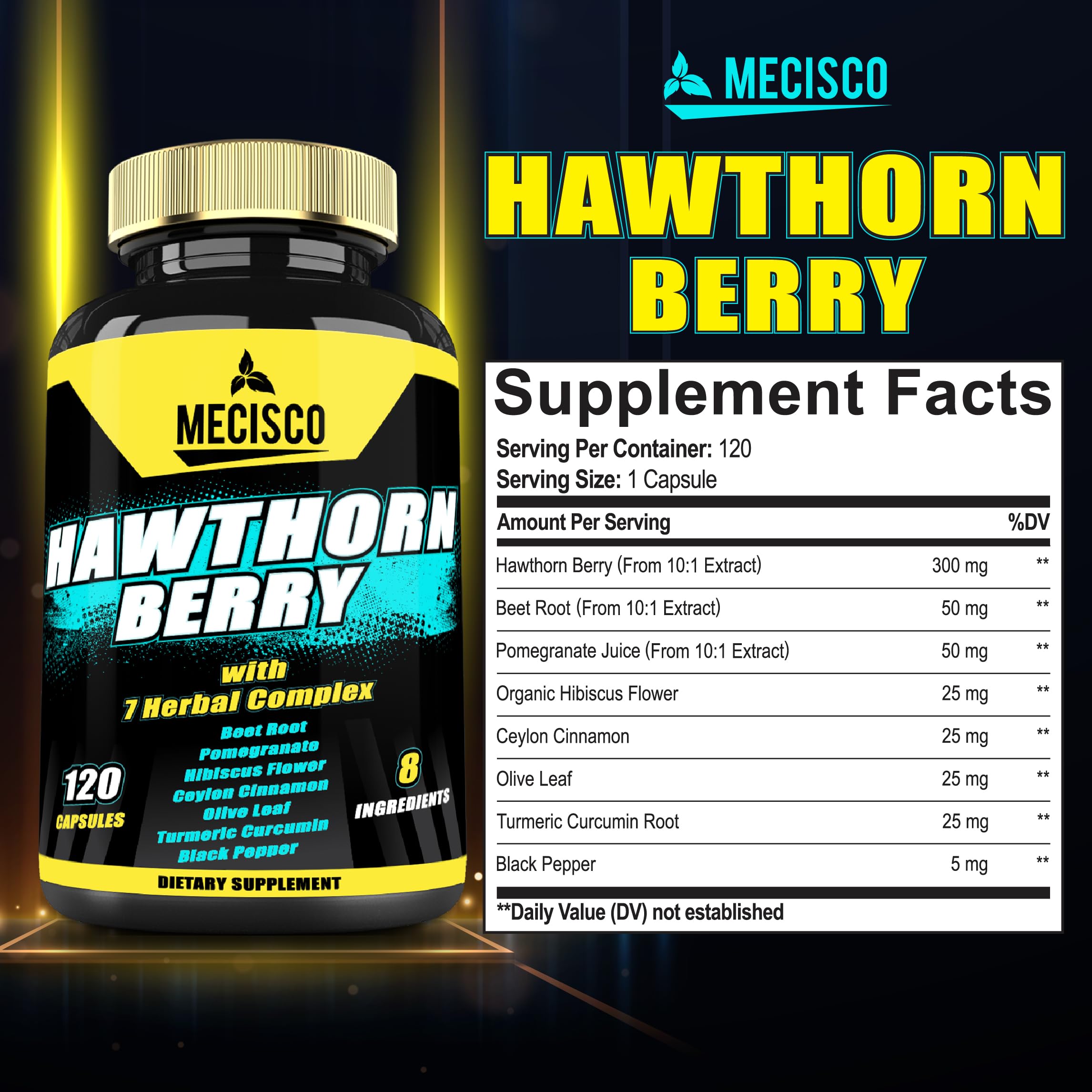 4105 mg hawthorn extract for wellness