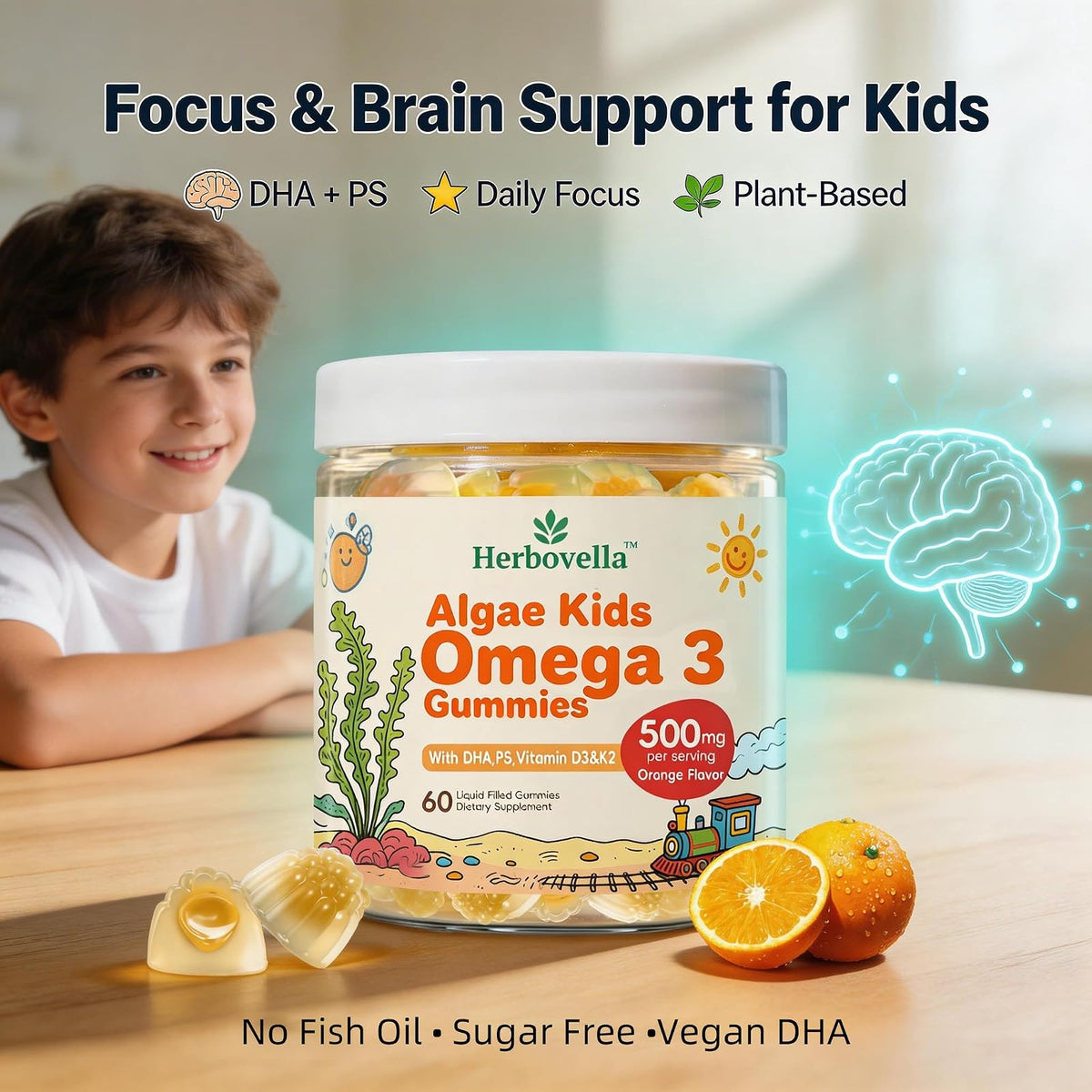 420 mg DHA fish oil gummies
