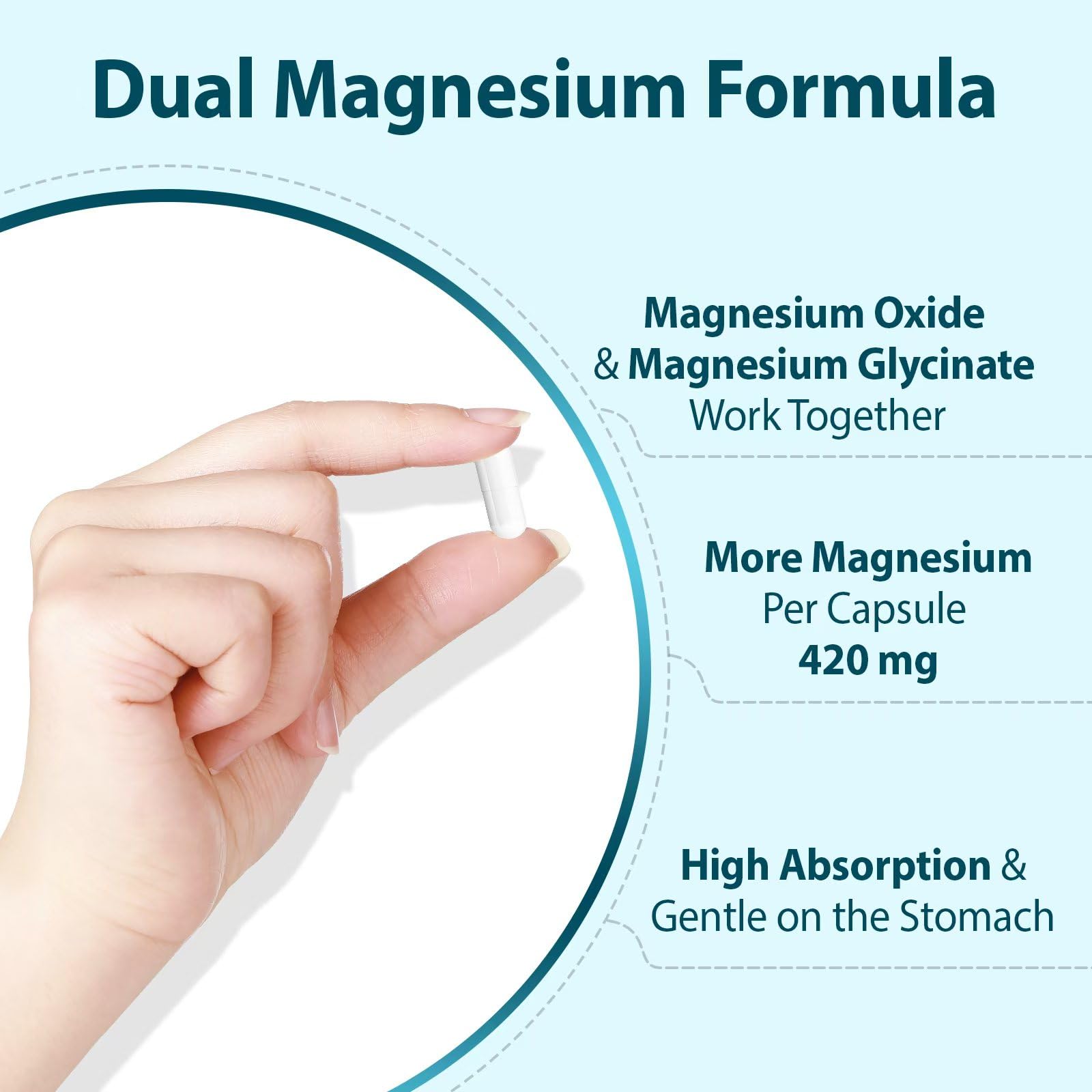 420 mg magnesium glycinate supplement