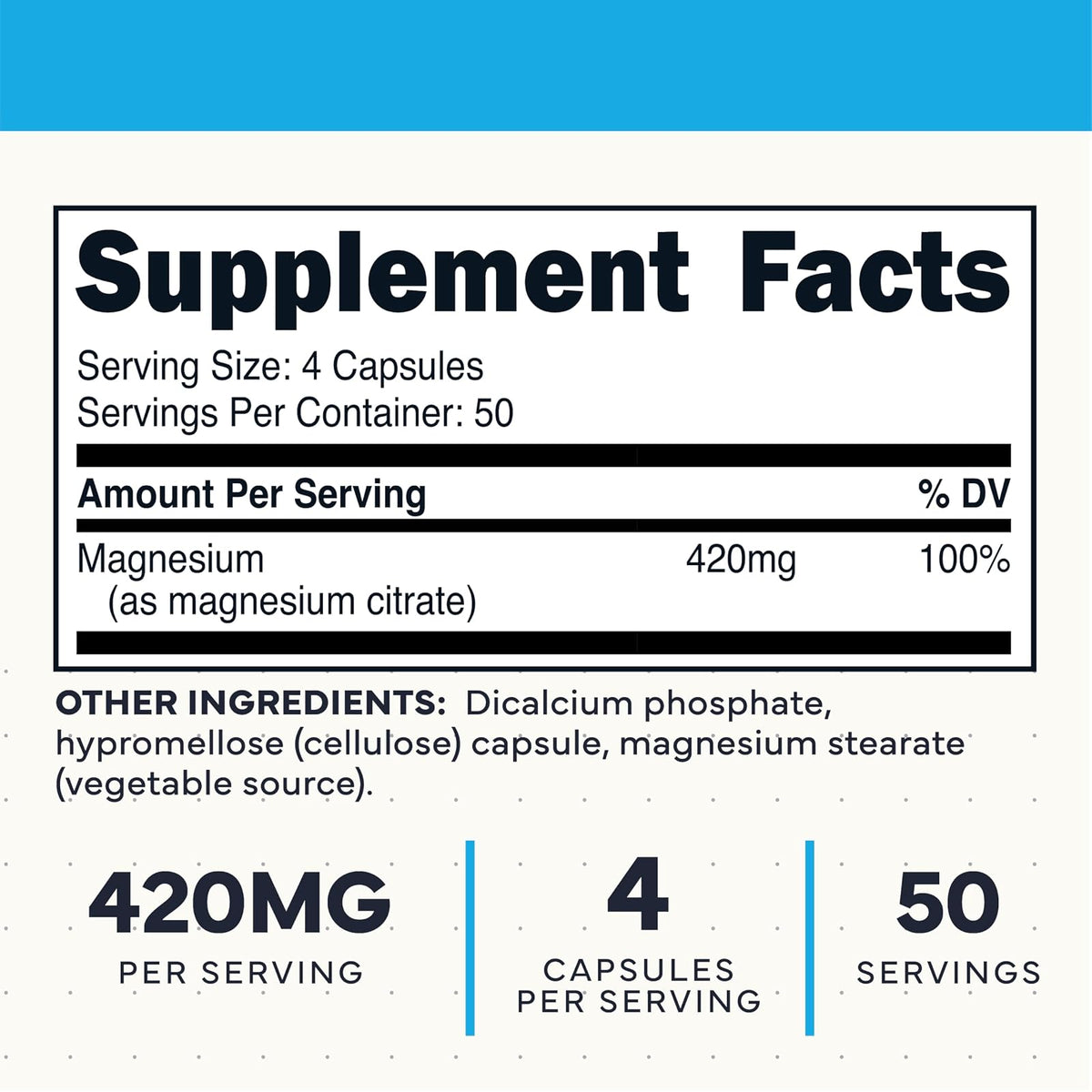 420 mg magnesium supplement for energy