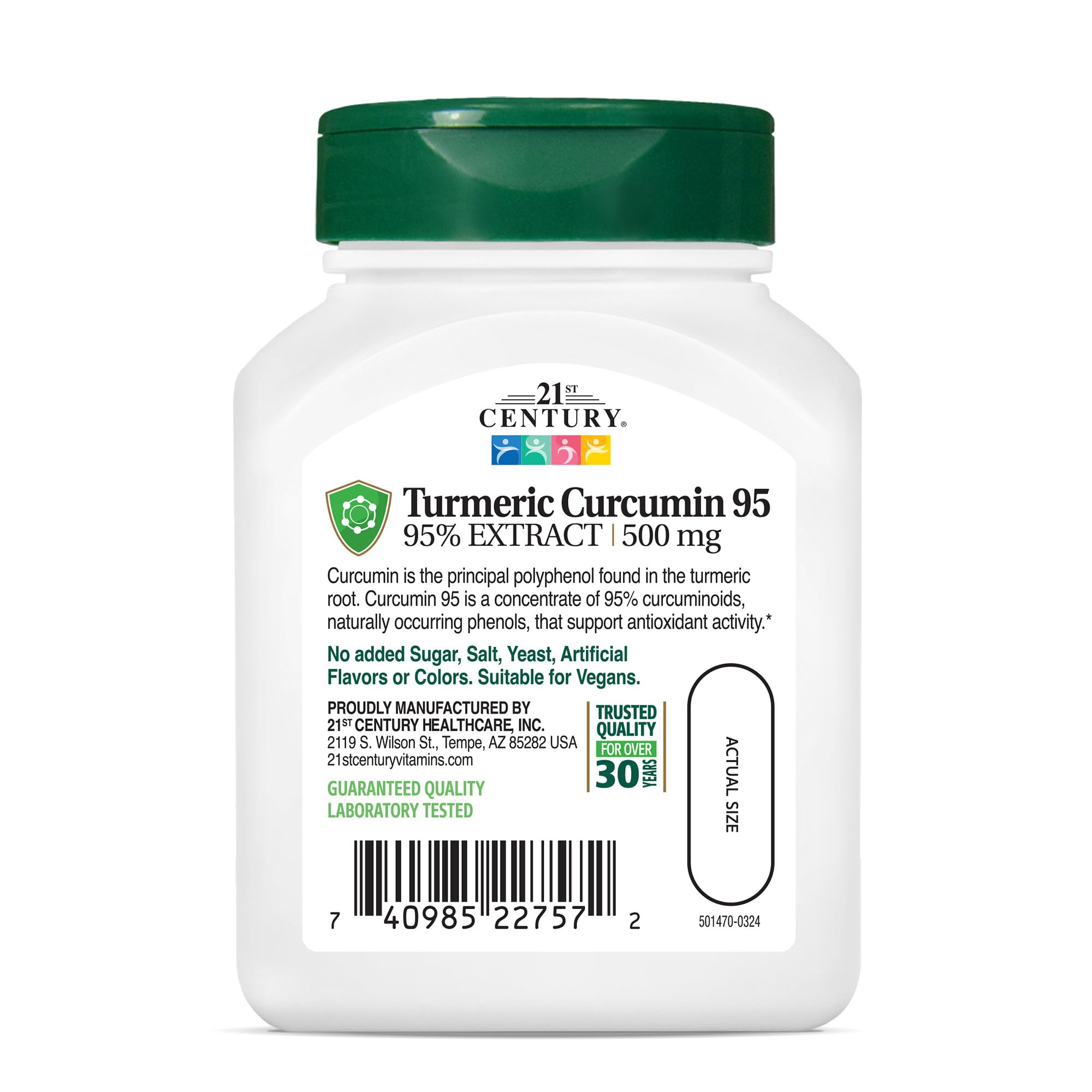 45 count curcumin capsules