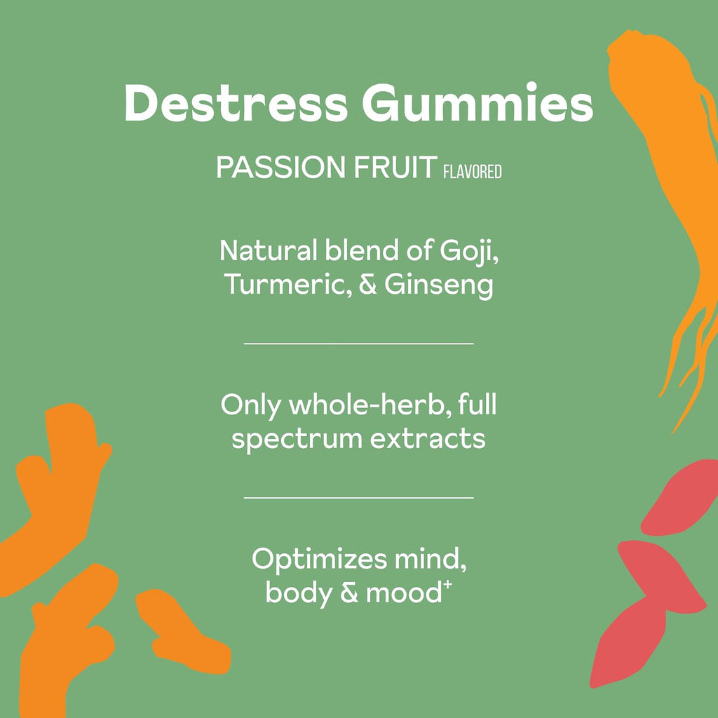 45 count de-stress vegan gummies