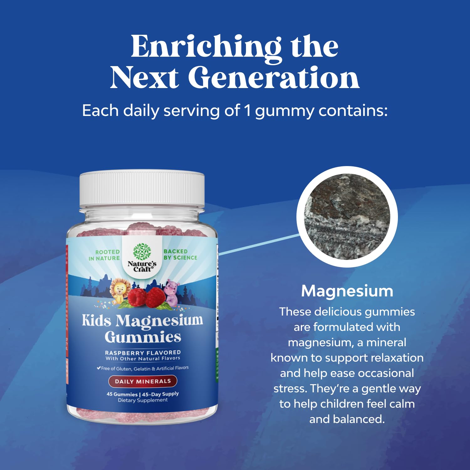 45 count magnesium gummies for kids