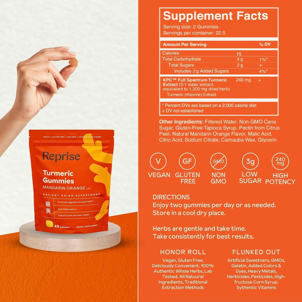 45 count turmeric gummies for convenience