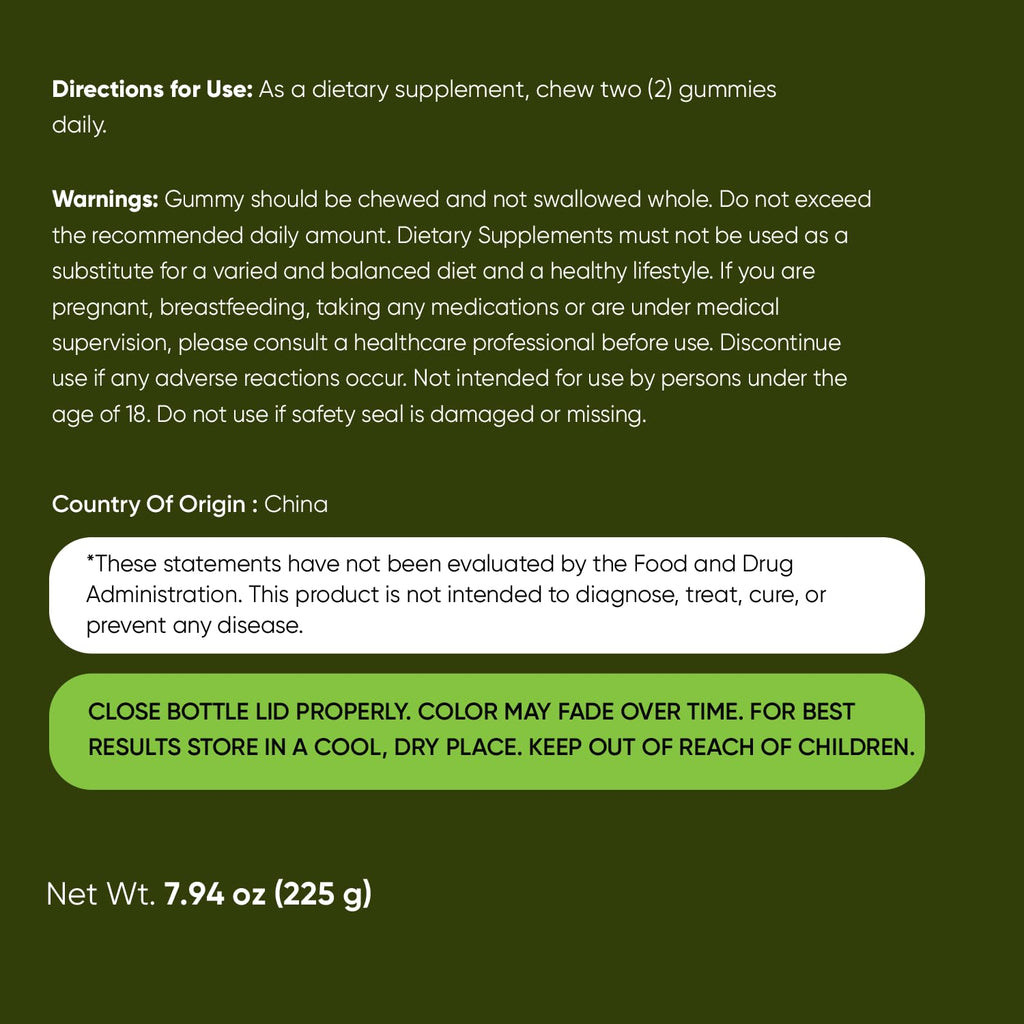 45-day supply of super greens gummies