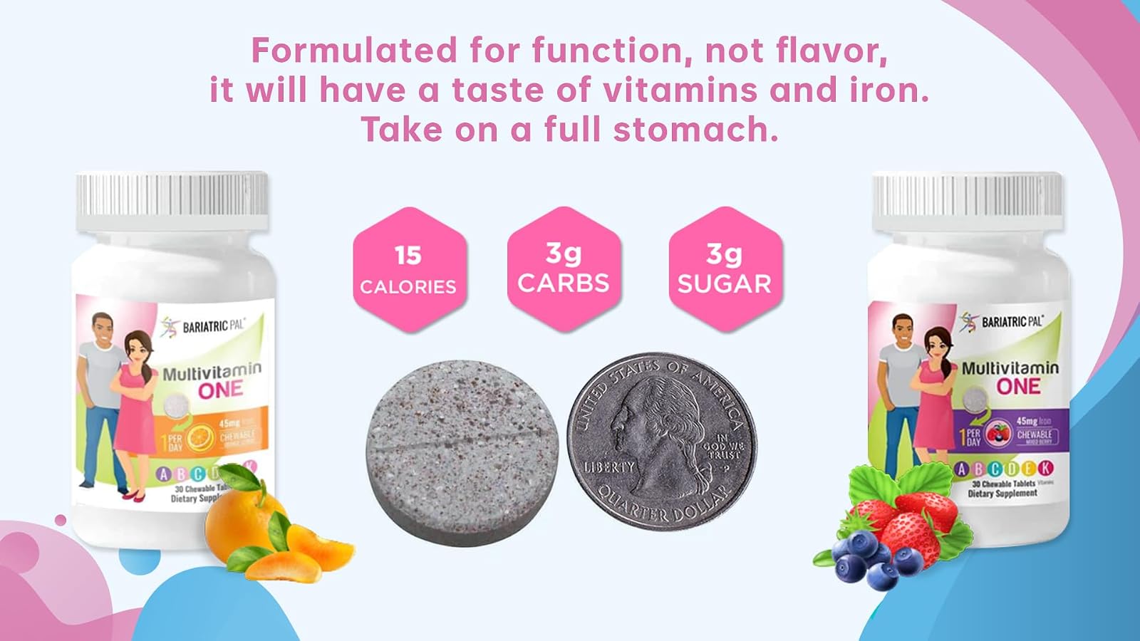 45 mg chewable multivitamin for convenience