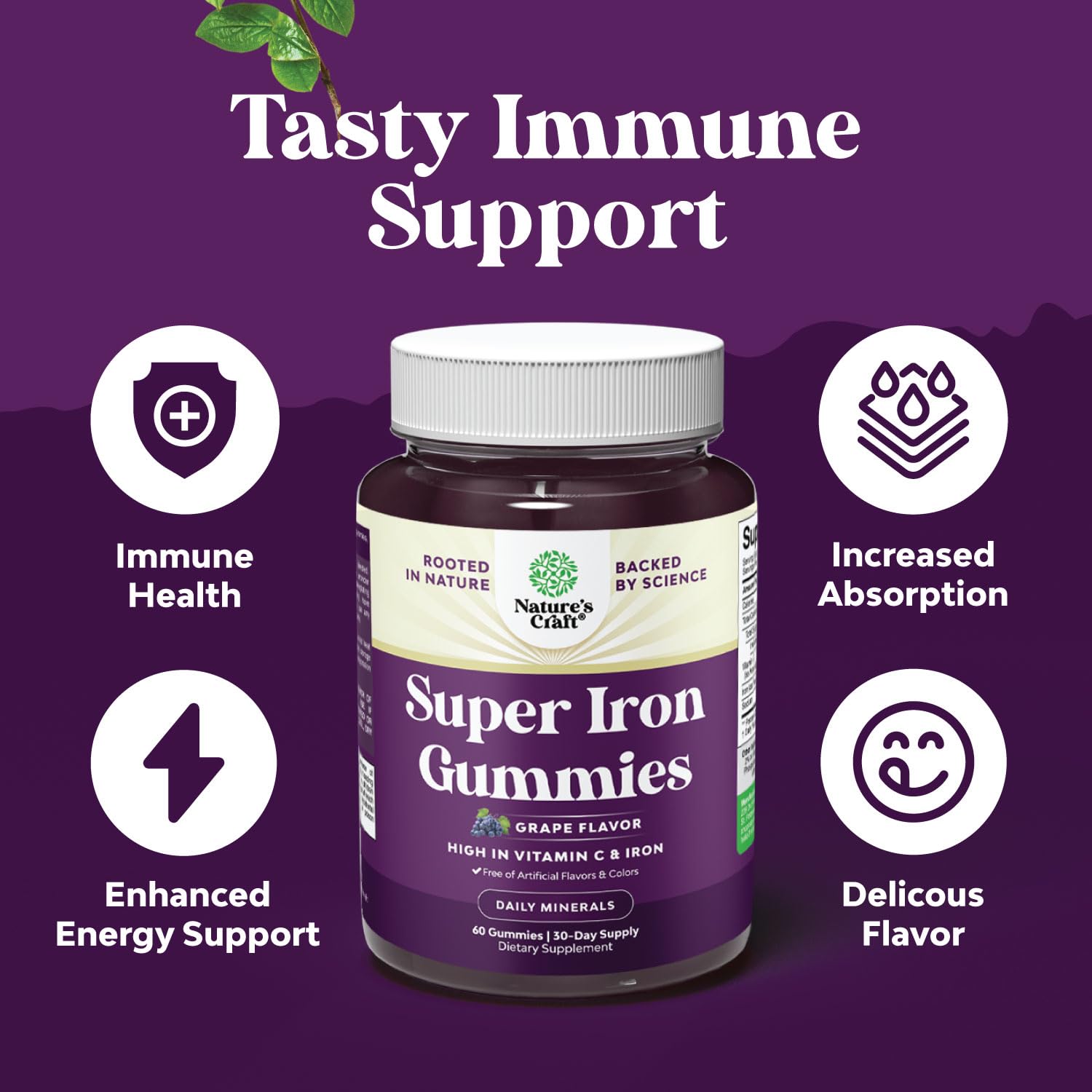 45 mg iron gummies for energy