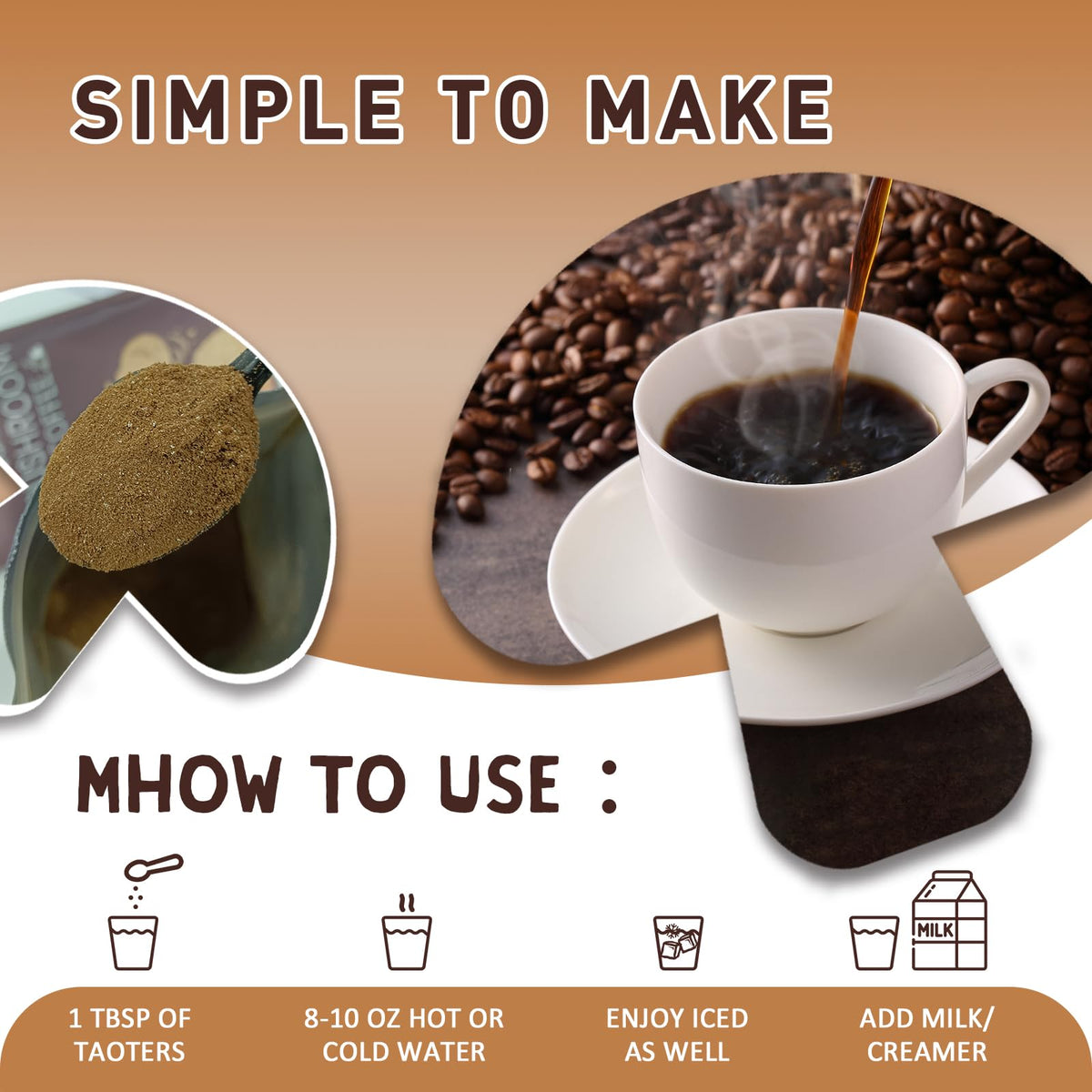 45 servings of mushroom coffee