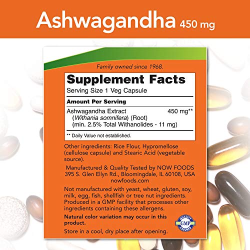 450 mg ashwagandha for stress relief