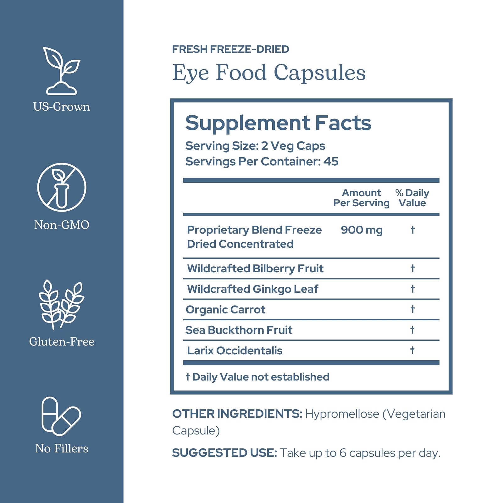 450 mg bilberry eye supplement