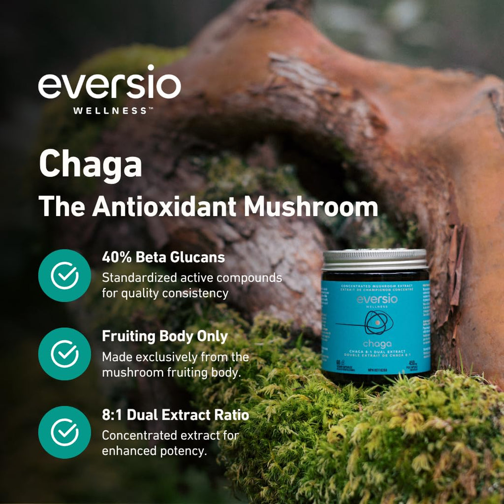 450 mg Chaga mushroom supplement