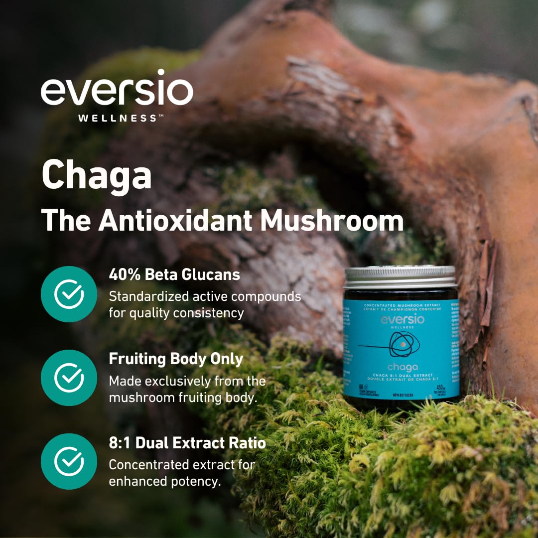 450 mg Chaga mushroom supplement