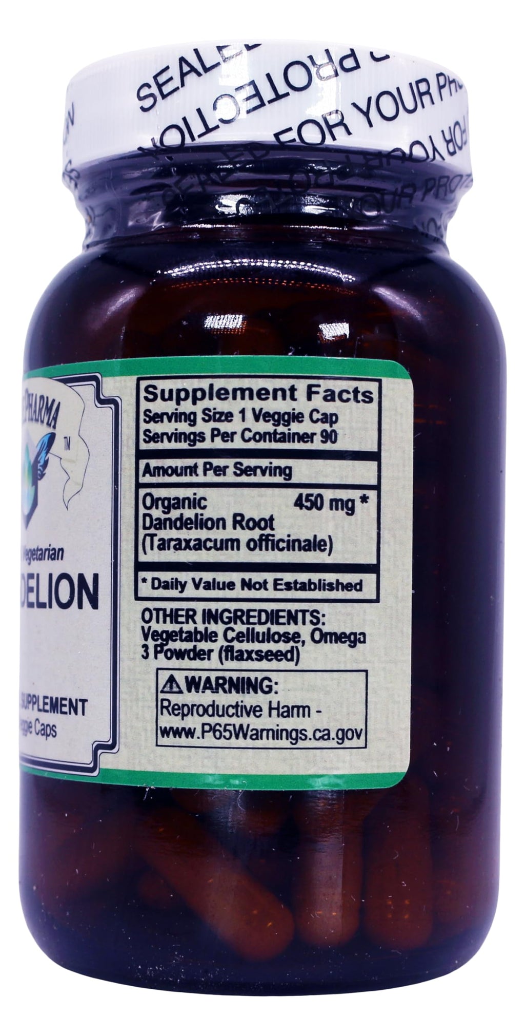 450 mg dandelion root Vcaps