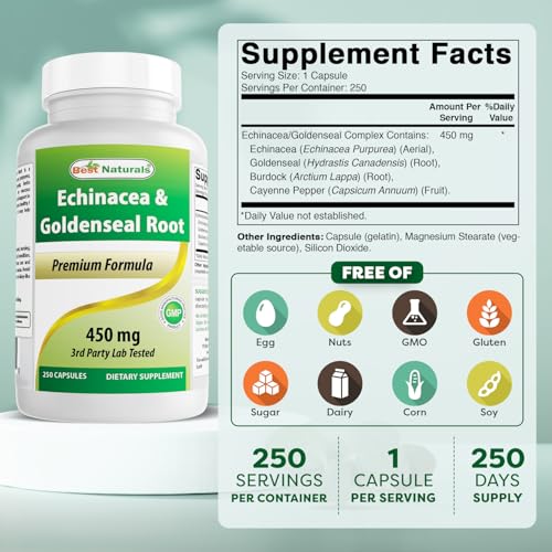 450 mg echinacea for daily vitality