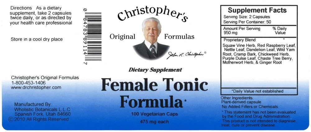 450 mg female tonic for energy support
