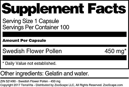 450 mg flower pollen capsules