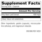 450 mg Holy Basil for wellness