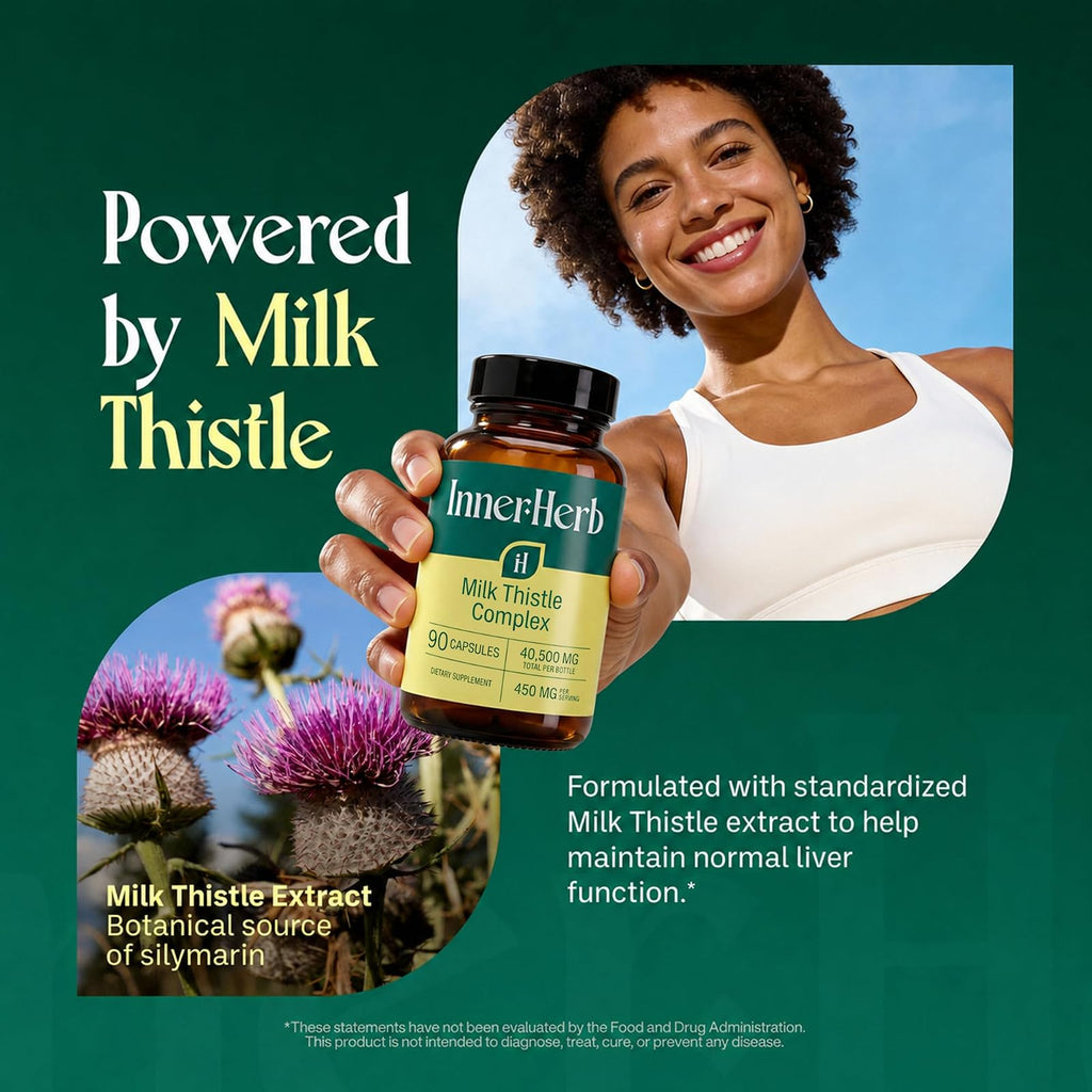 450 mg Milk Thistle supplement