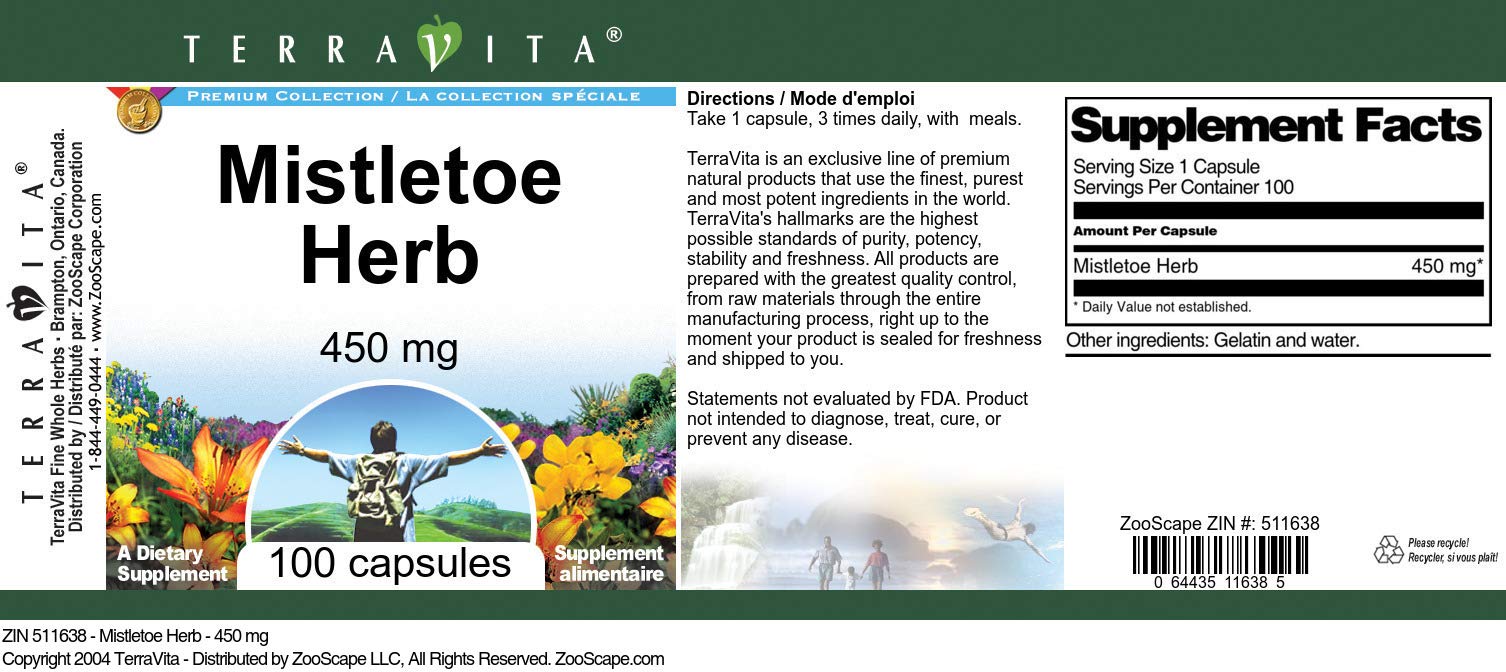 450 mg mistletoe capsules for wellness