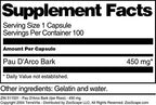 450 mg Pau D'Arco dosage