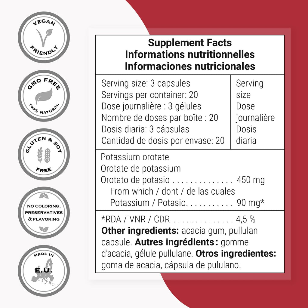 450 mg potassium orotate benefits