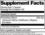 450 mg saffron capsules for mood support