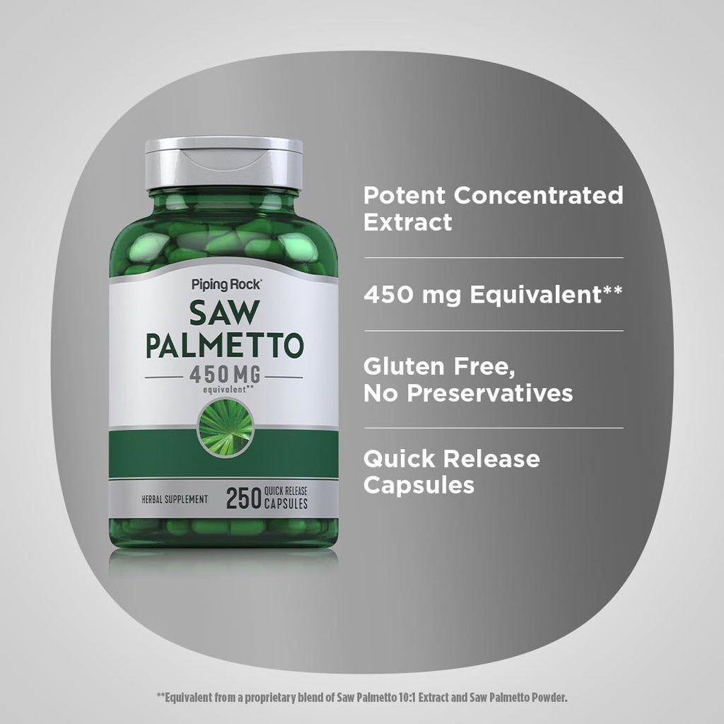 450 mg saw palmetto for prostate support