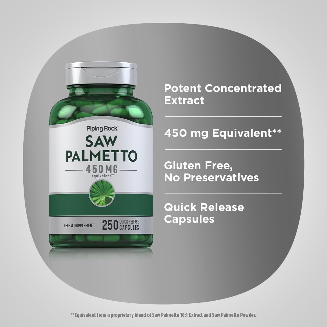450 mg saw palmetto for prostate support