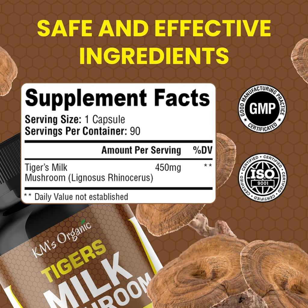 450 mg tiger's milk mushroom benefits