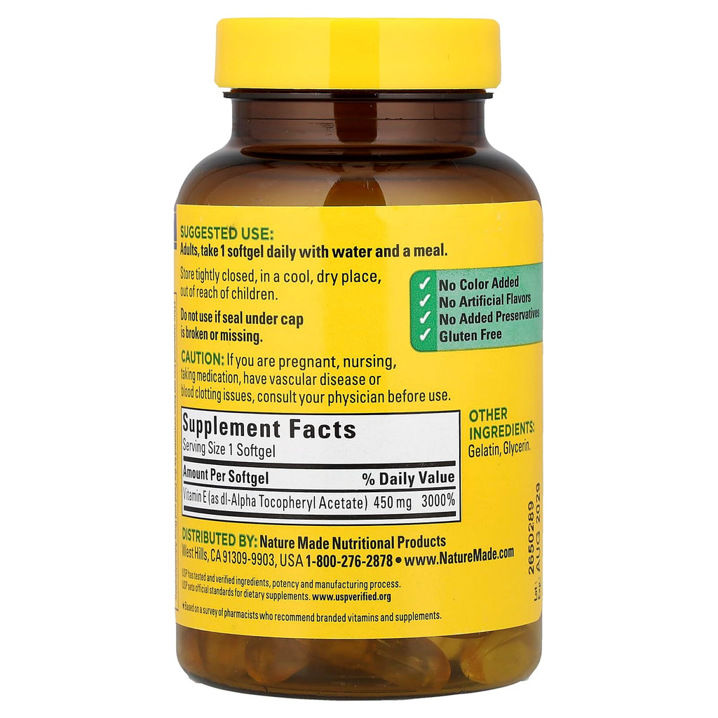 450 mg vitamin E health benefits