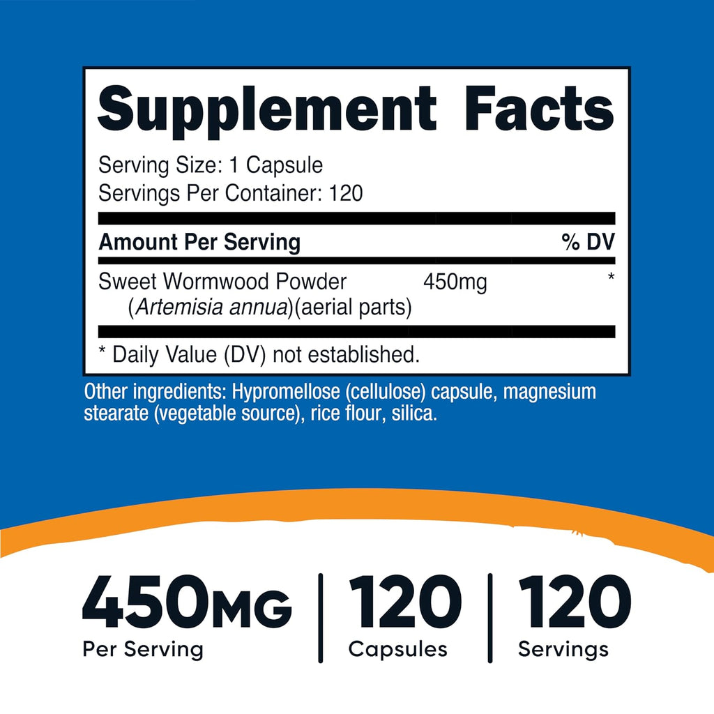 450 mg Wormwood extract for wellness
