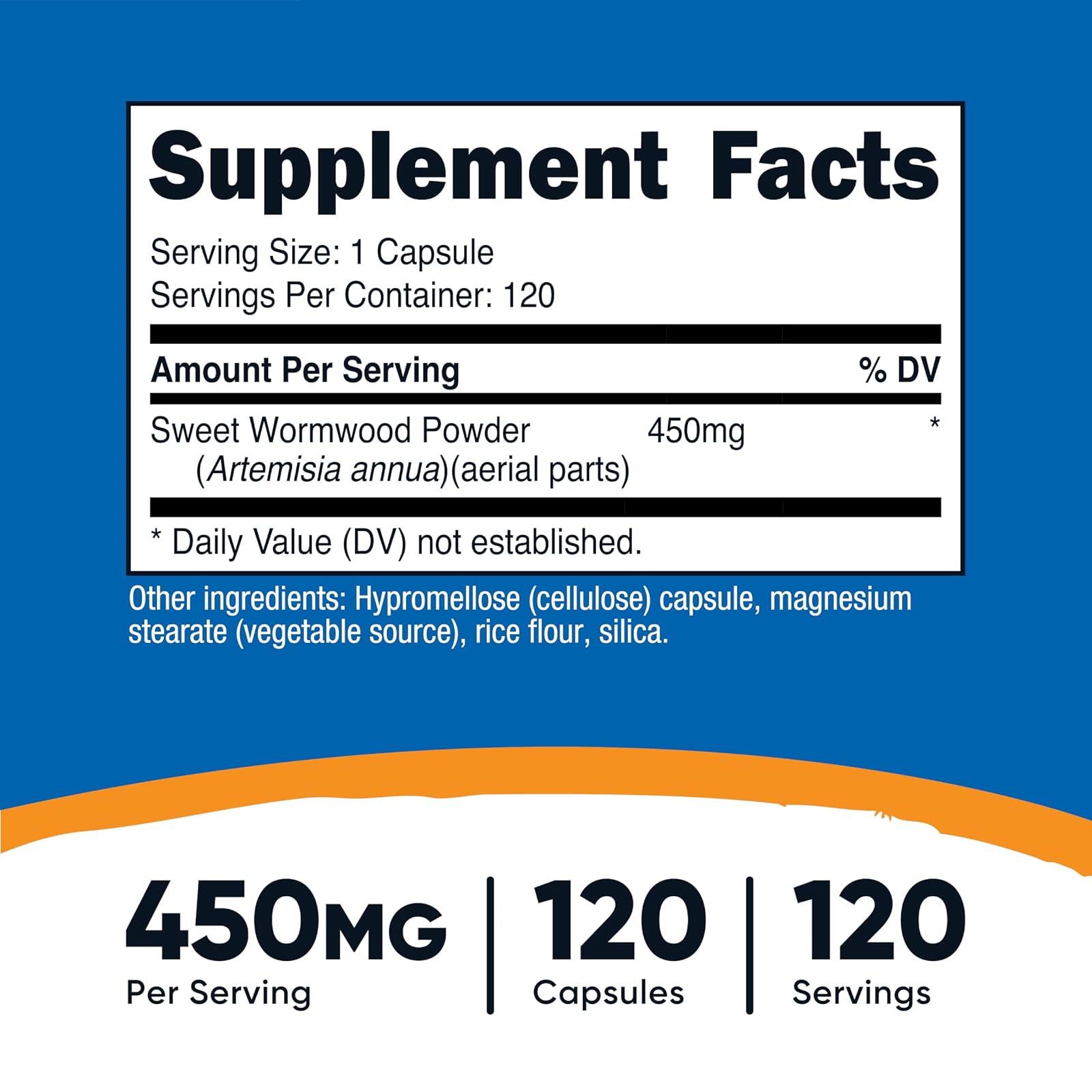 450 mg Wormwood extract for wellness