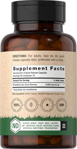 4500 mg liver extract supplement