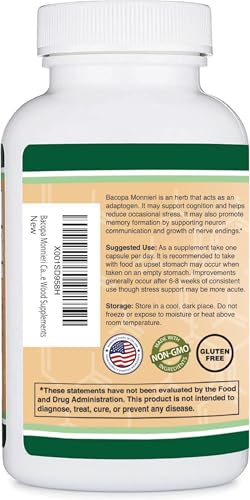 450mg Bacopa Monnieri for cognitive support
