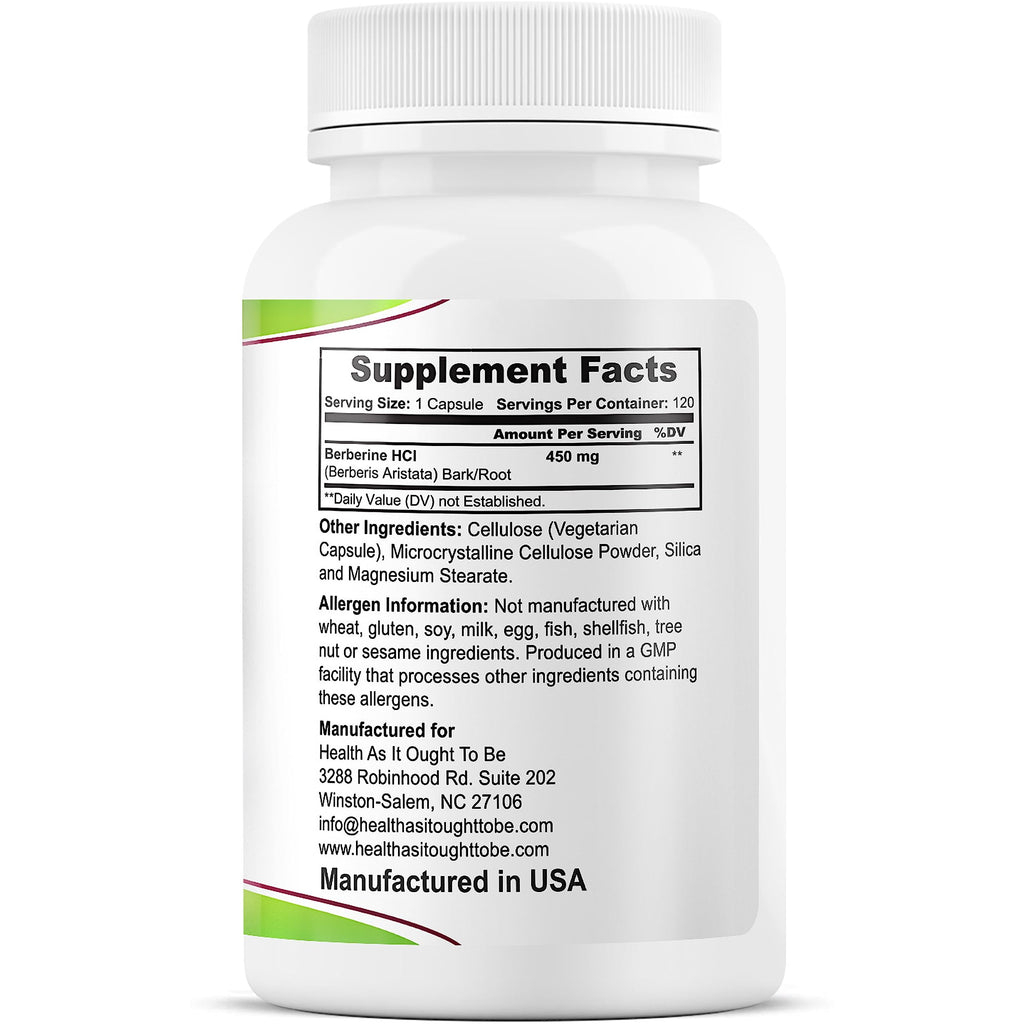 450mg berberine for optimal health