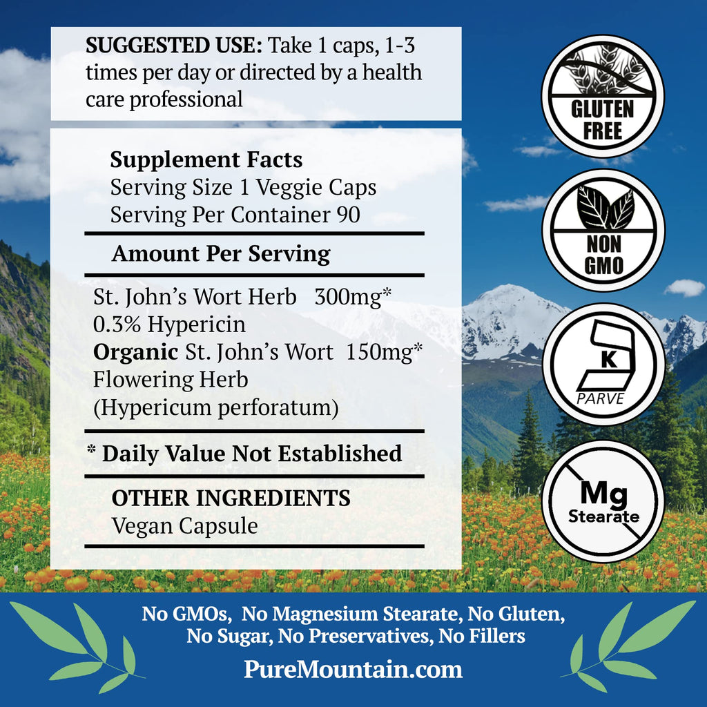 450mg st. john's wort supplement