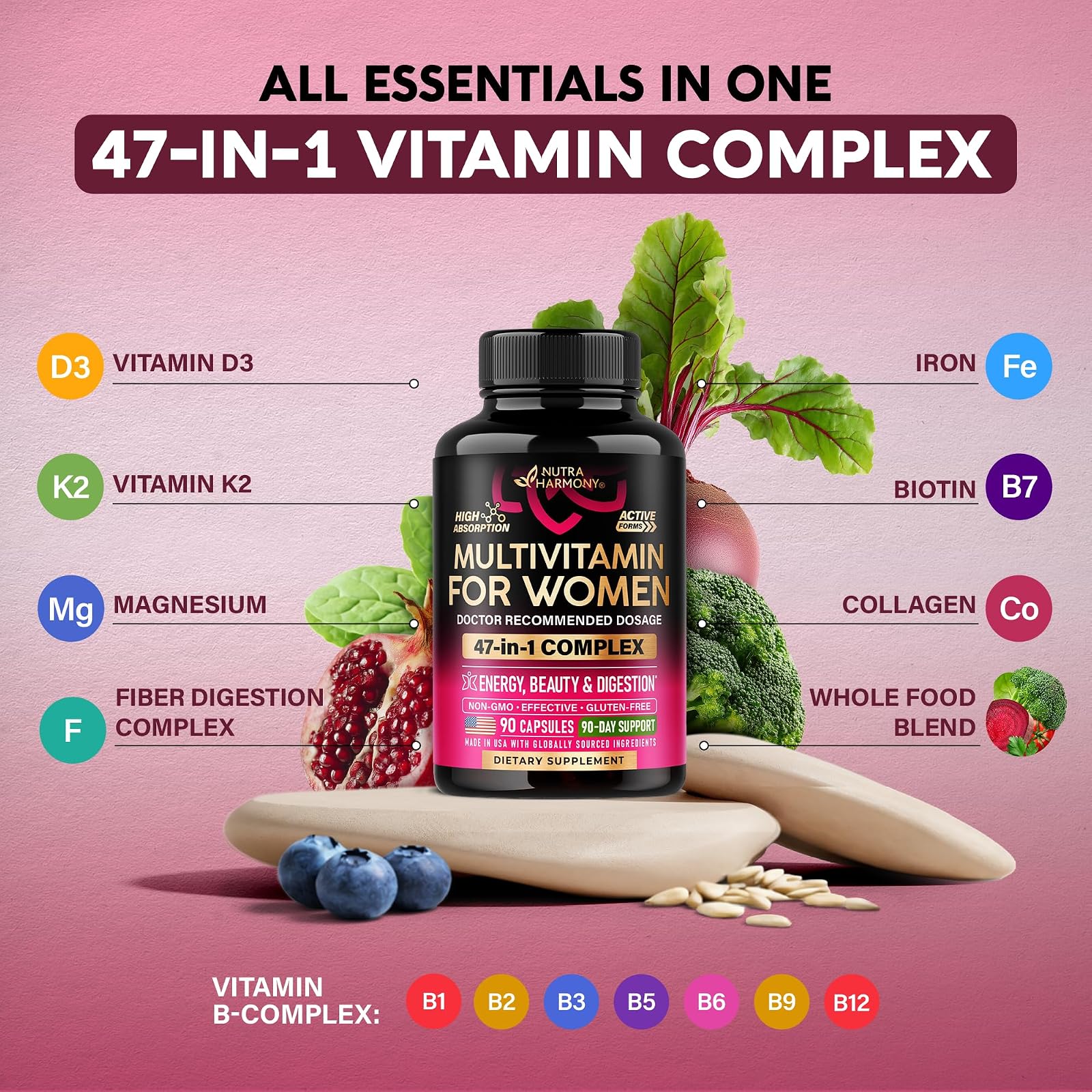 47in1 multivitamin for energy boost